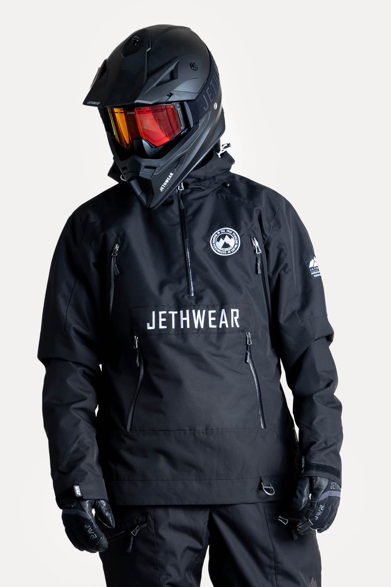 Jethwear flight anorak skoterjacka svart – Jethwear.se